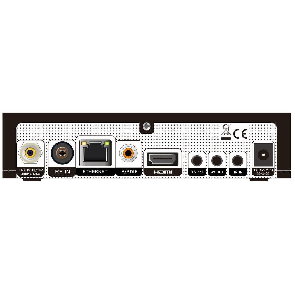Amiko Mini Combo 3 Full HD DVB-S/S2/T2/C Set Top Box beltéri egység ...