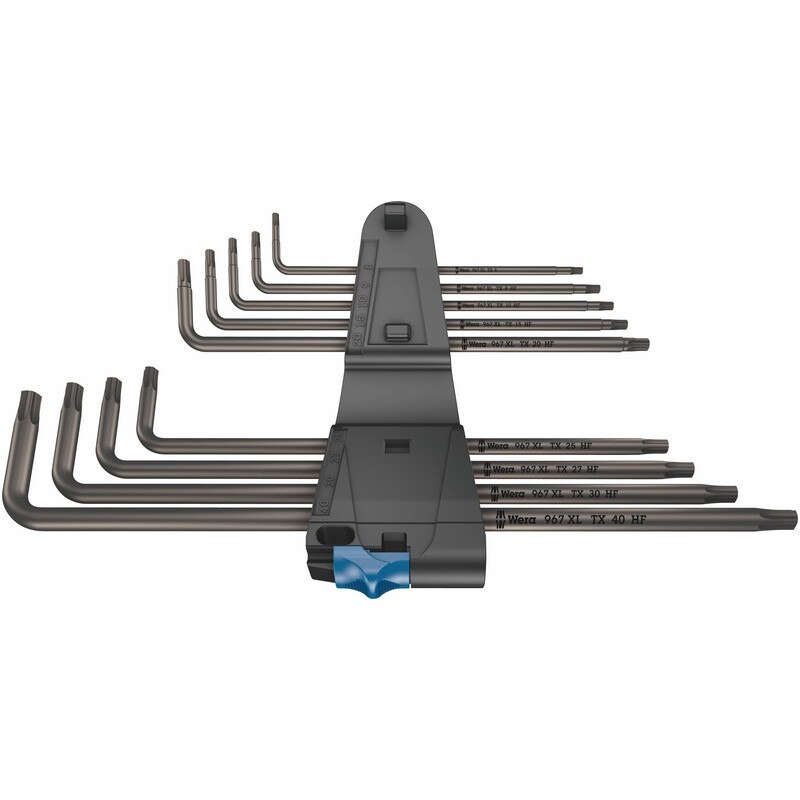 Set 9 chei torx imbus, Wera, Zinc, 245 x 96 x 25mm, Negru - eMAG.ro