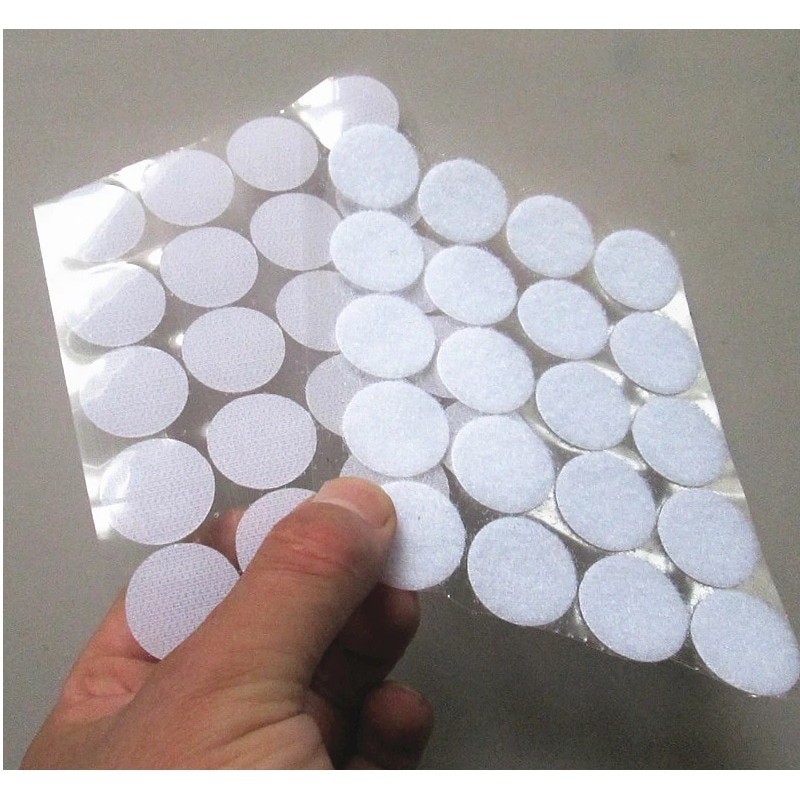 Set complet 24 buline arici autoadezive, puf si scai, 25 mm, Alb - eMAG.ro