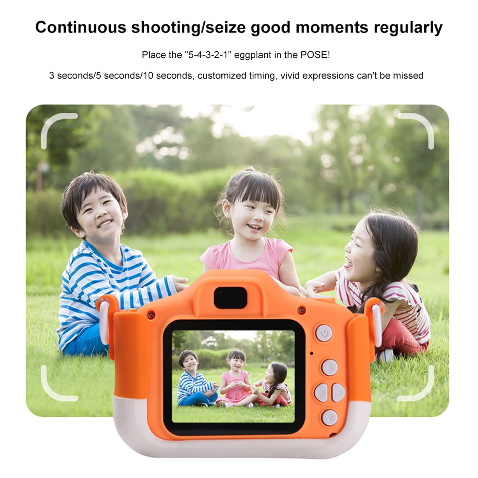 Mini camera pentru copii, WALALLA, camera duala 4000w, video 1080P ...