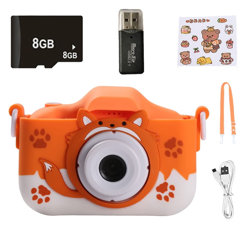 Mini camera pentru copii, WALALLA, camera duala 4000w, video 1080P ...