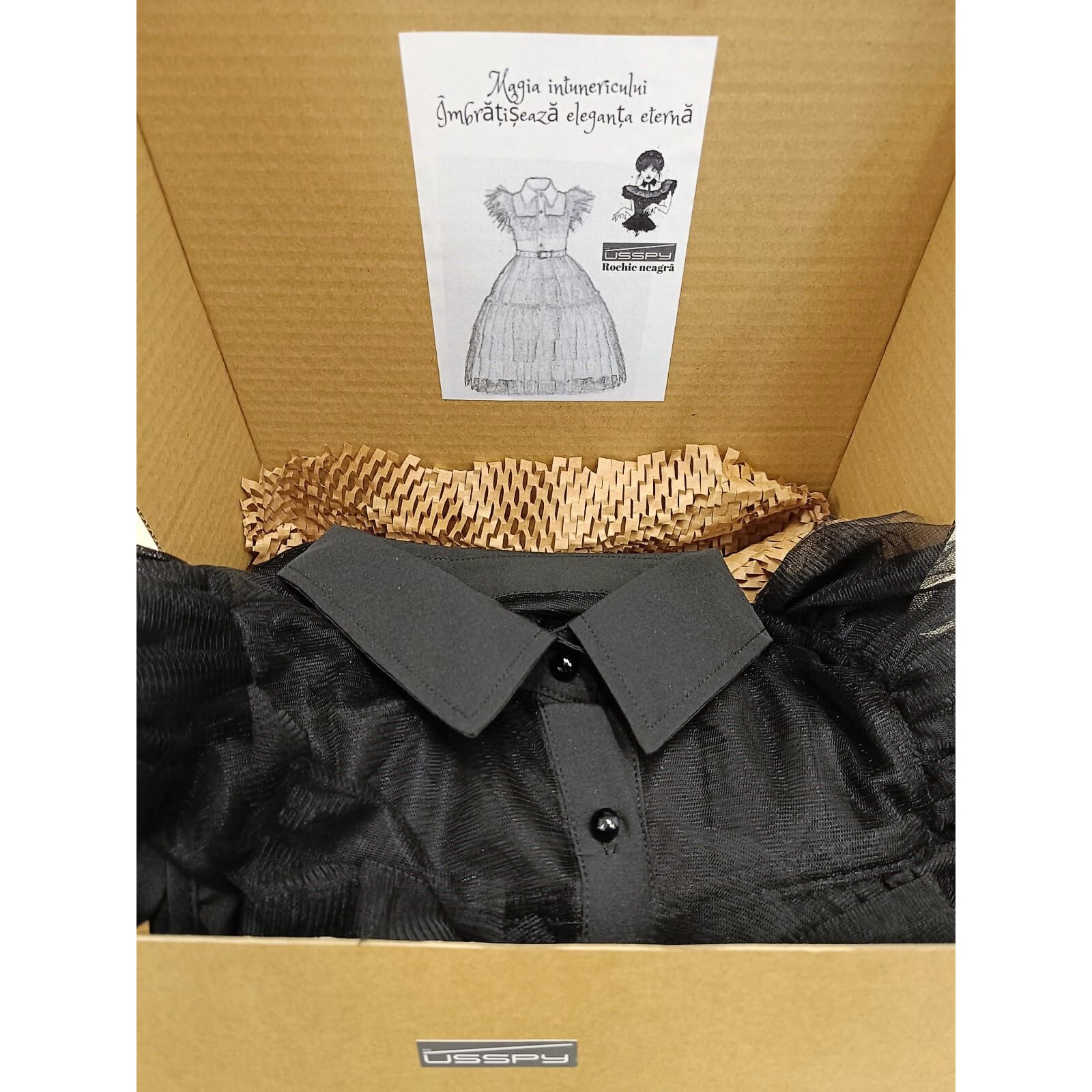 Rochie neagra model Wednesday - eMAG.ro