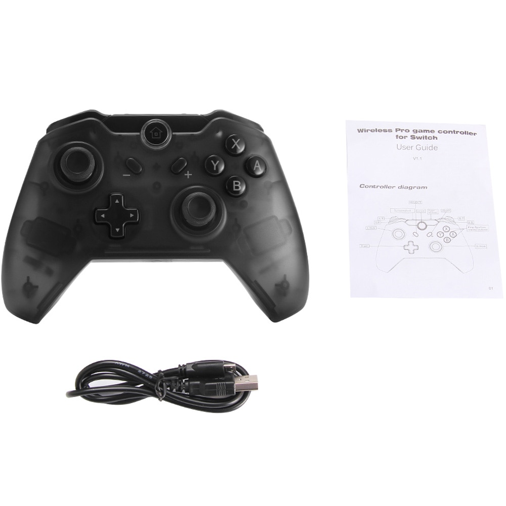 Controller Wireless TUTUO Pro pentru Nintendo Switch, Bluetooth, Carbon ...