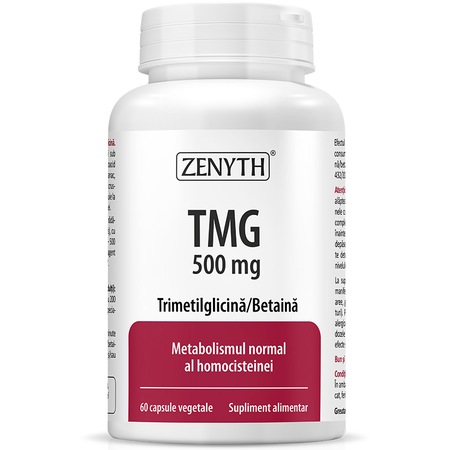 TMG, 500 mg, Zenyth, 60 capsule - eMAG.ro
