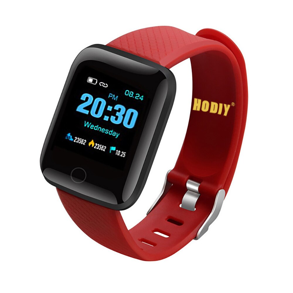 Ceas Smartwatch 116Plus, HODIY, Silicon, Compatibil cu Android/iOS ...