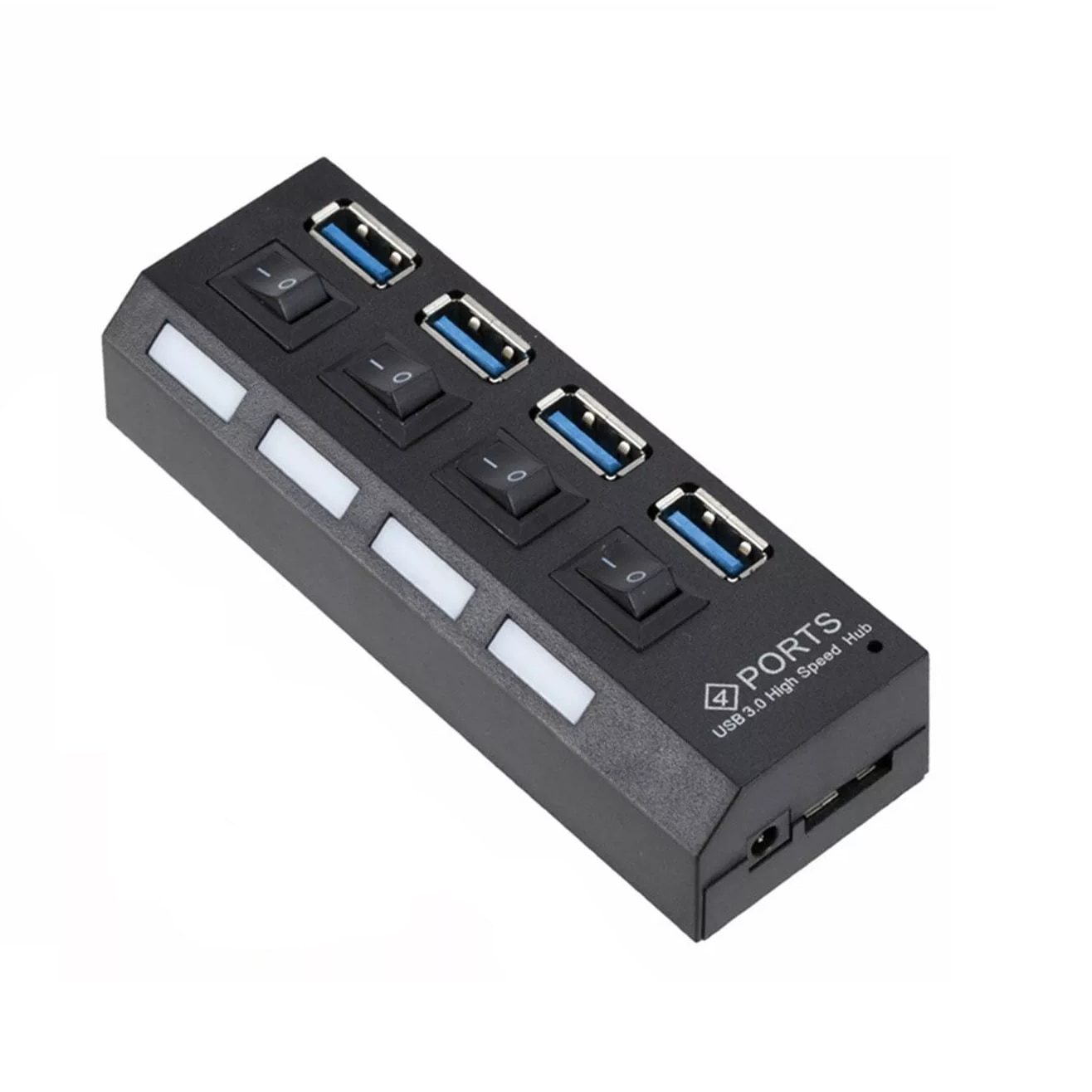 Hub universal cu 4 porturi cu mufa USB 3.0, intrerupator pe fiecare ...