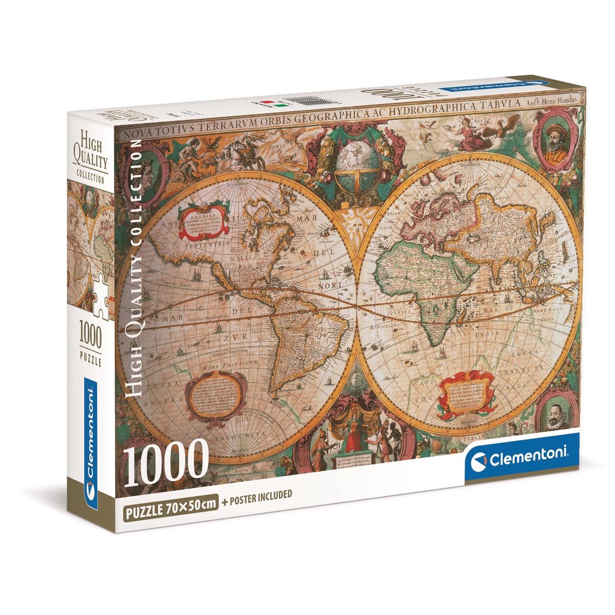 Clementoni puzzle, Régi térkép, 1000 db - eMAG.hu