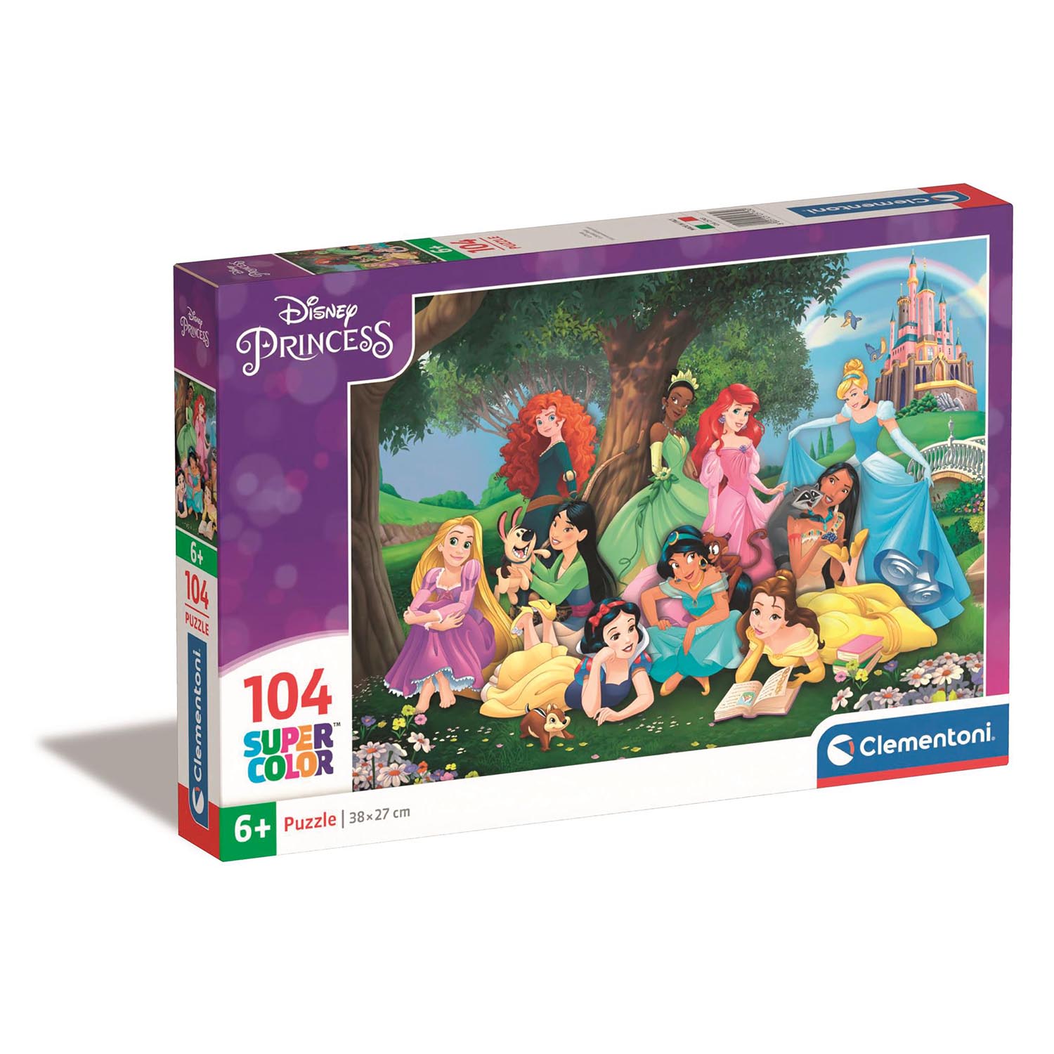 Clementoni SuperColor puzzle, Disney hercegnők, 104 db - eMAG.hu