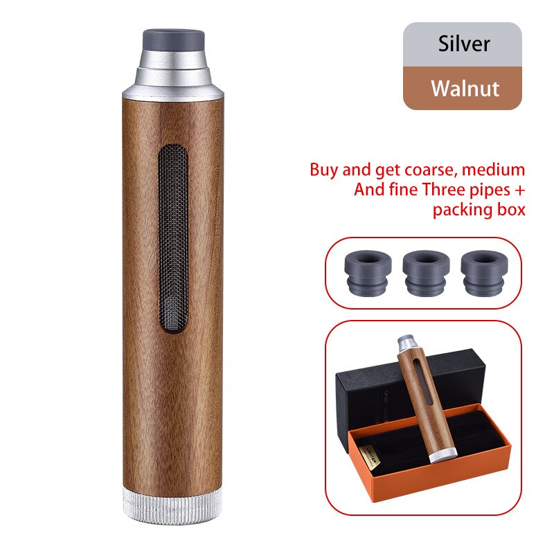 Scrumiera portabila, lemn de nuc, suport pentru tigara, prevenirea ...