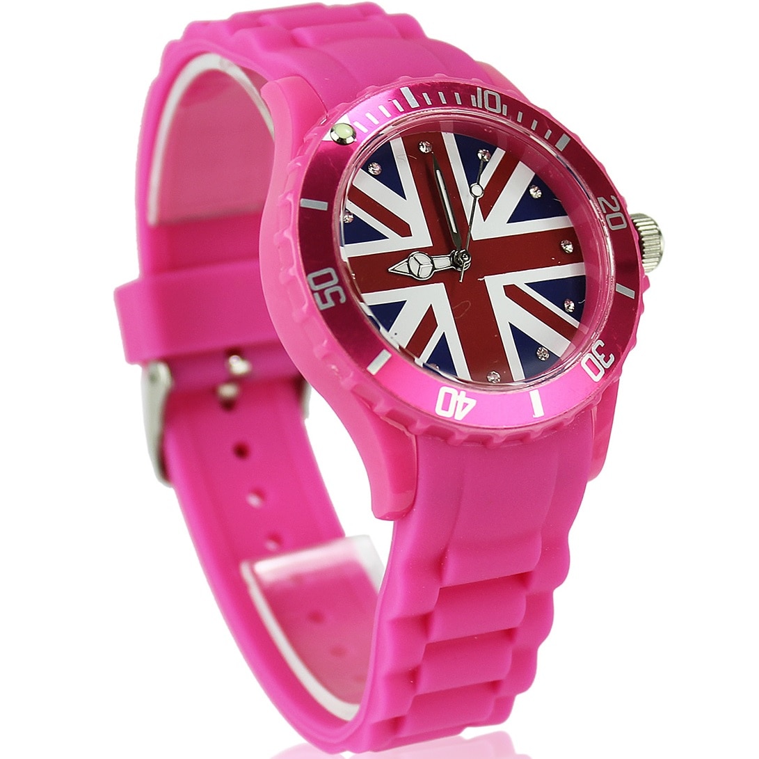 Ceas, KP8254, Silicon, 23 cm, Roz - eMAG.ro