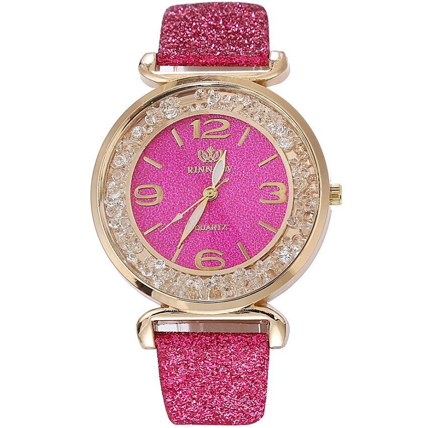 Ceas dama, Izmael, Quartz, Sintetic/Inox, Roz - eMAG.ro