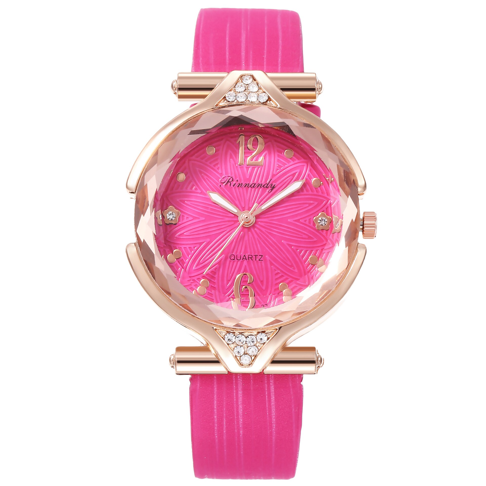 Ceas dama, Izmael, Quartz, Sintetic/Inox, Roz - eMAG.ro