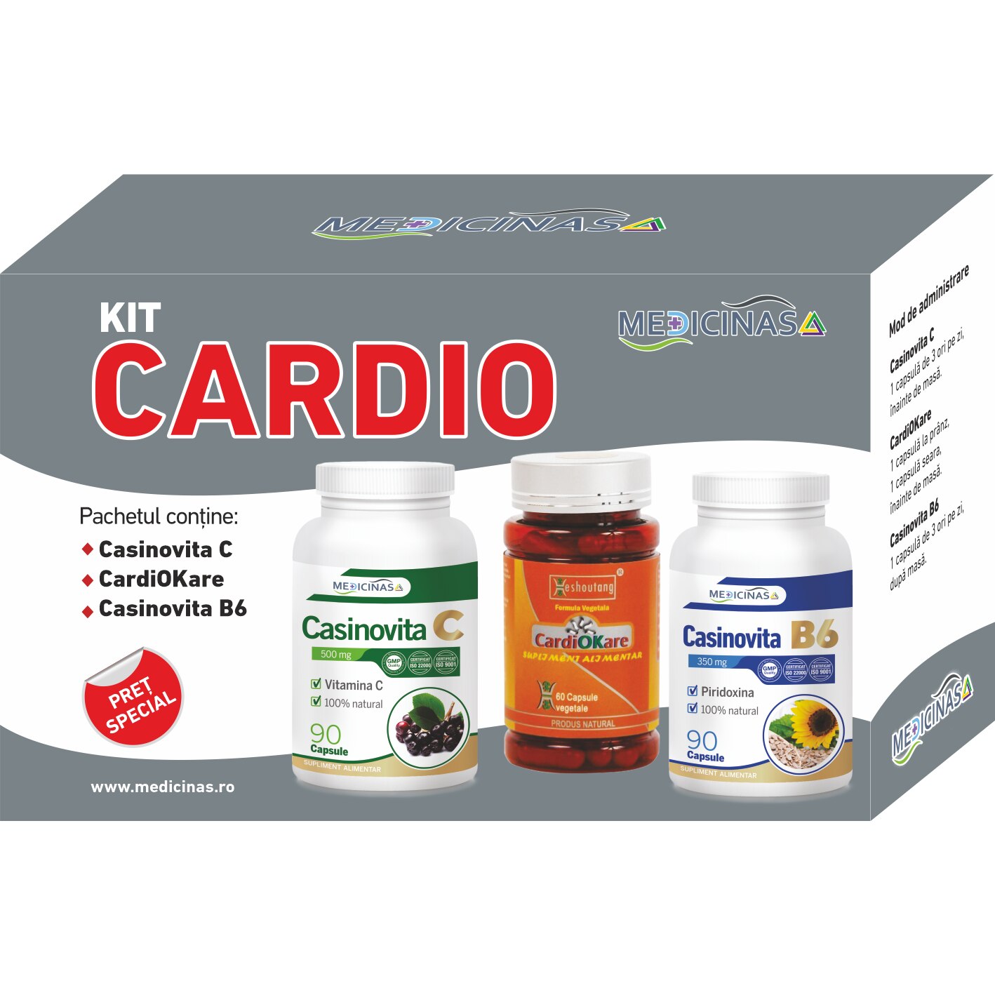 Kit Cardio - Sustine Functiile Cardiovasculare - eMAG.ro