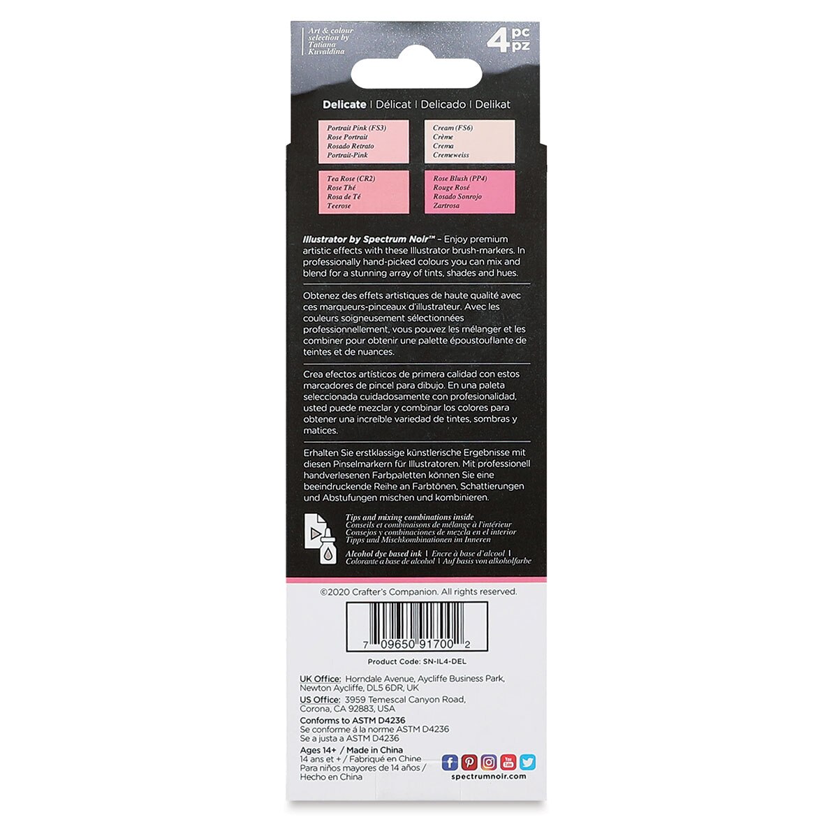 Двувърхи маркери Spectrum Noir Illustrator Delicate - eMAG.bg