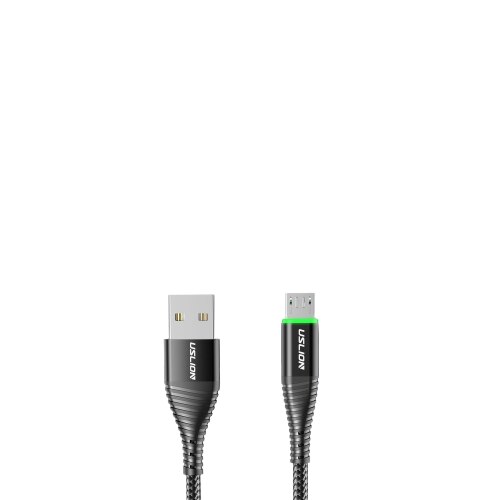 Cablu de Incarcare OZ USLION, Premium Textil, USB la Micro USB 3A, 2M ...