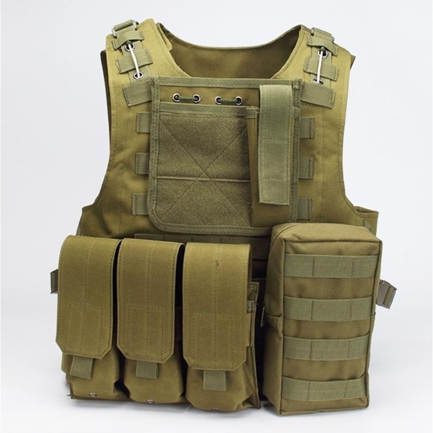 Vesta tactica airsoft, Zola®, reglabila, lungime 55-65 cm, circumferinta 100-140 cm, 1.6 kg ...