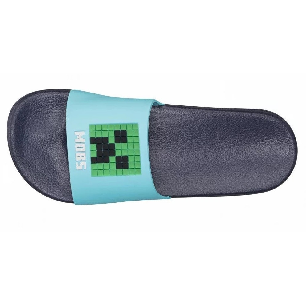 Papuci baieti, Minecraft, albastru 29-30 EU - eMAG.ro