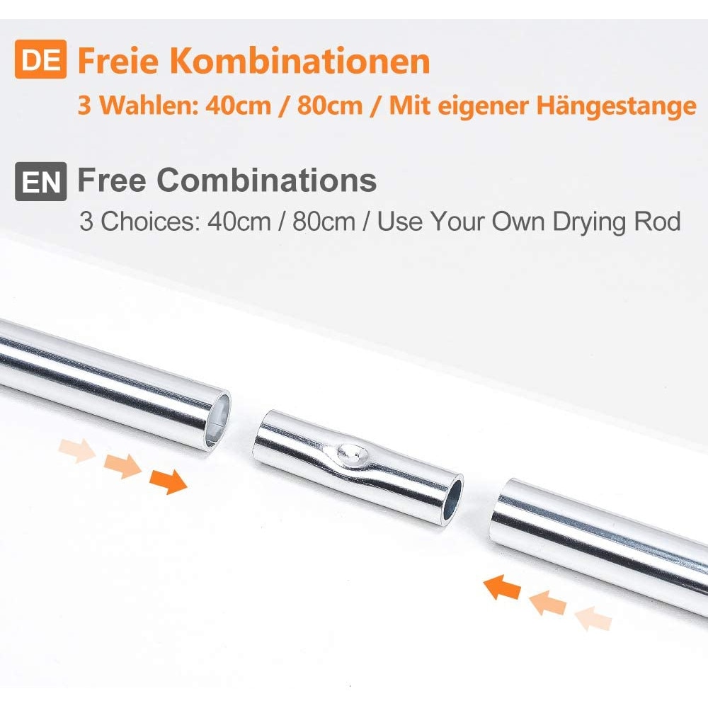 Suport uscare rufe, Inox, 80 cm, Argintiu - eMAG.ro