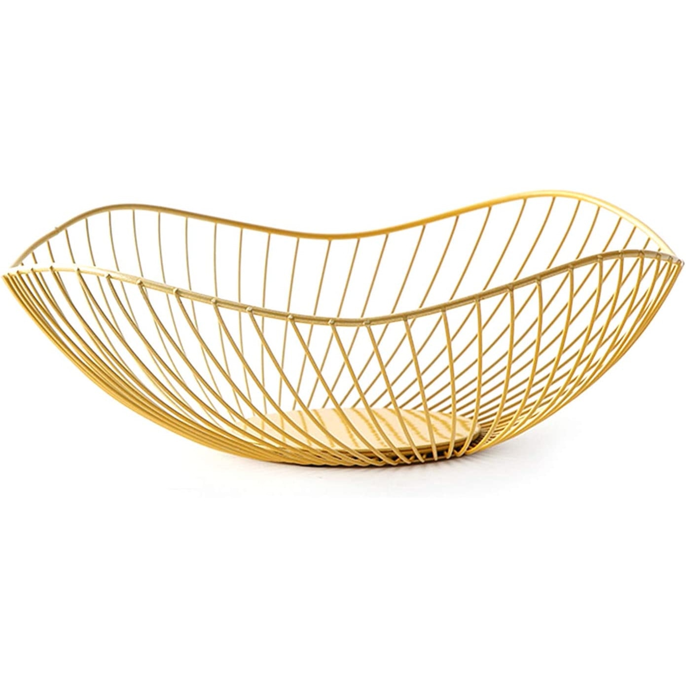 Cos pentru fructe, Metal, 25.5 cm, Auriu - eMAG.ro