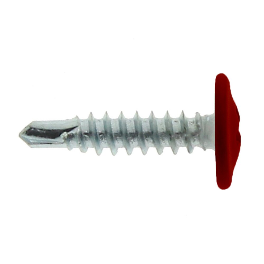 Set 500 x Surub Autoforant Cap Special Plat cu Saiba Otel Vopsit-4.2x41 ...