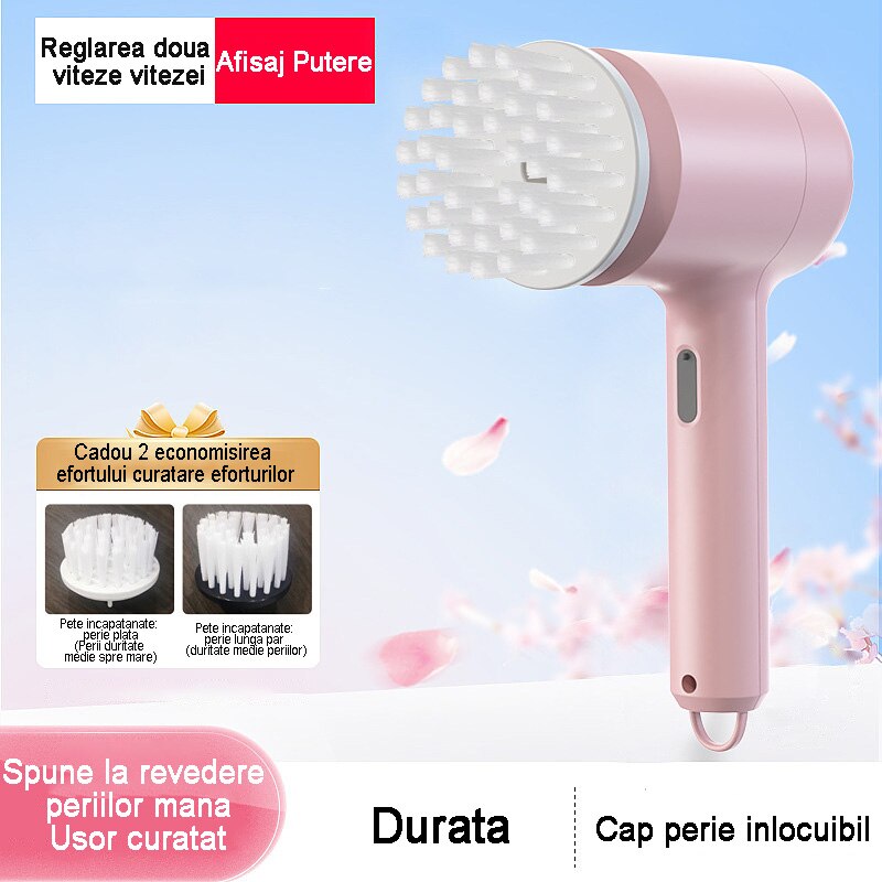 Elektromos tisztítókefe, Oein, ABS, USB töltés, IPX7, LED, Pink - eMAG.hu