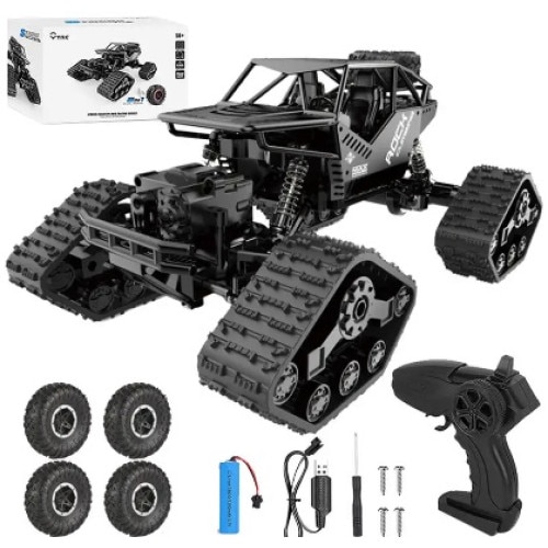 Masina cu telecomanda RC pentru copii, roti si senile, tractiune 4x4 ...
