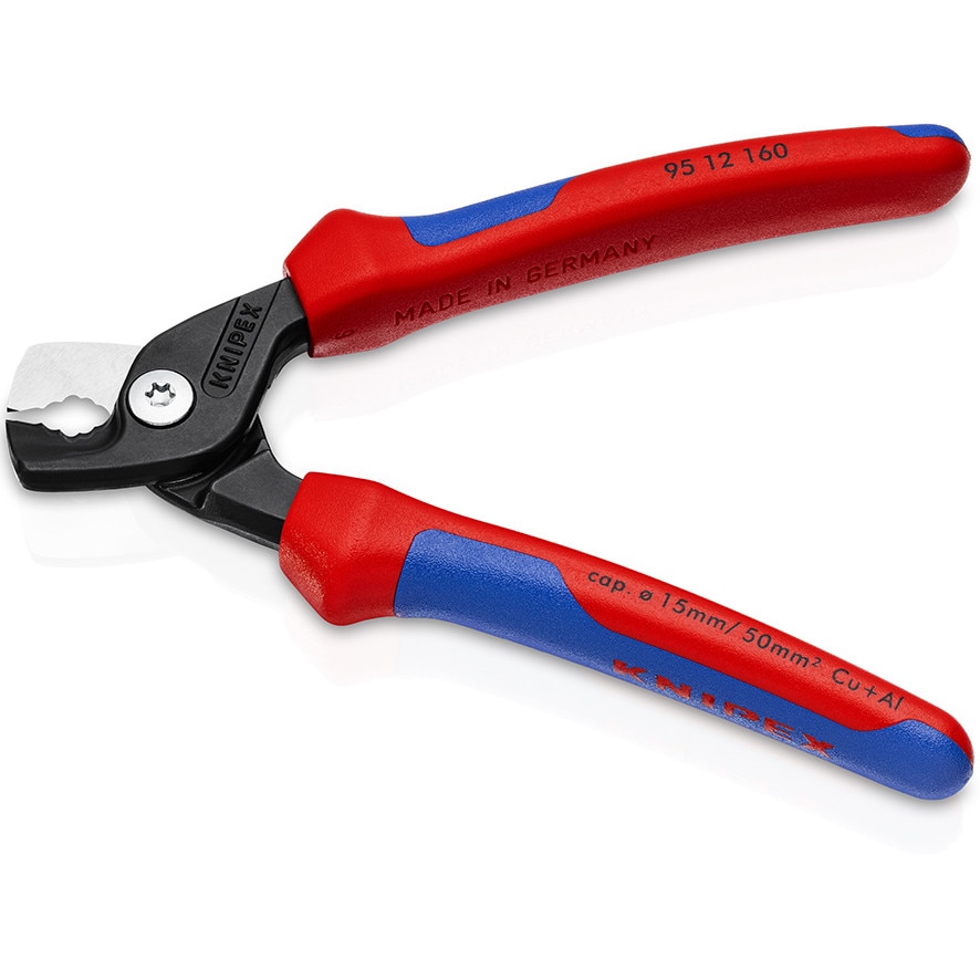 Cleste pentru cabluri Knipex, 160 mm, Rosu/Albastru - eMAG.ro