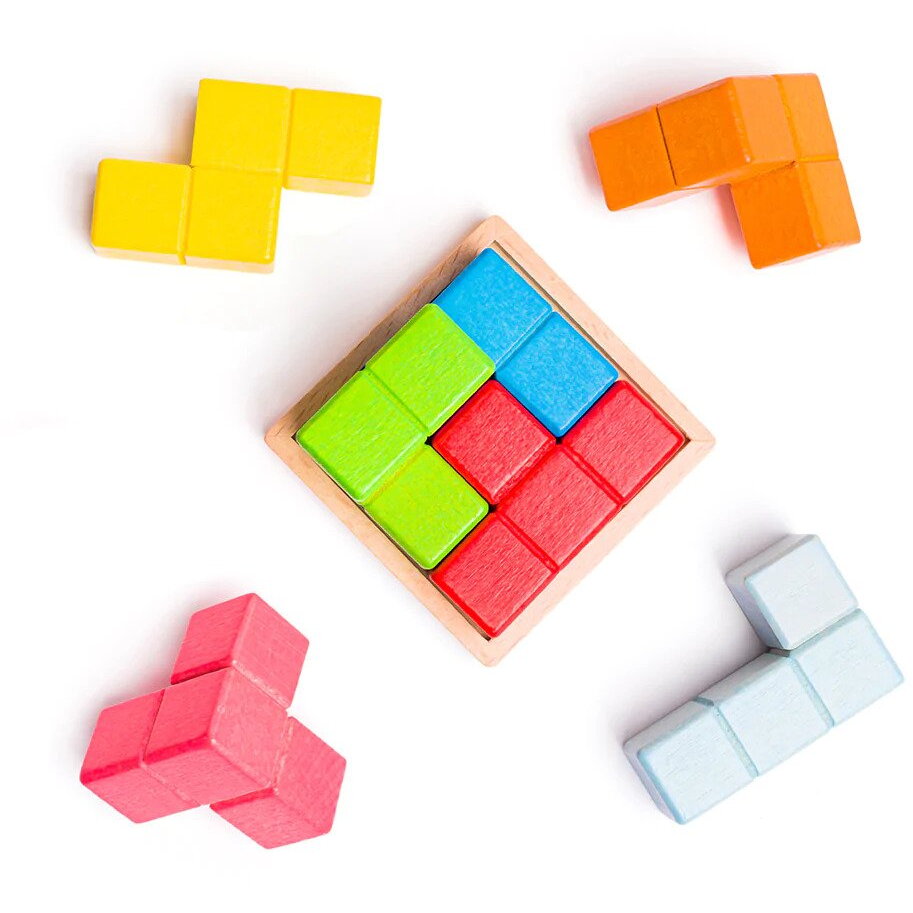 Joc de logica - Cub 3D BIGJIGS Toys - eMAG.ro