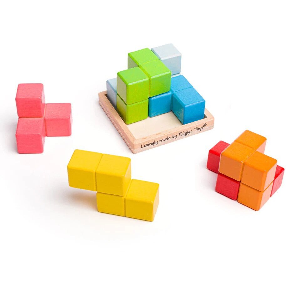 Joc de logica - Cub 3D BIGJIGS Toys - eMAG.ro