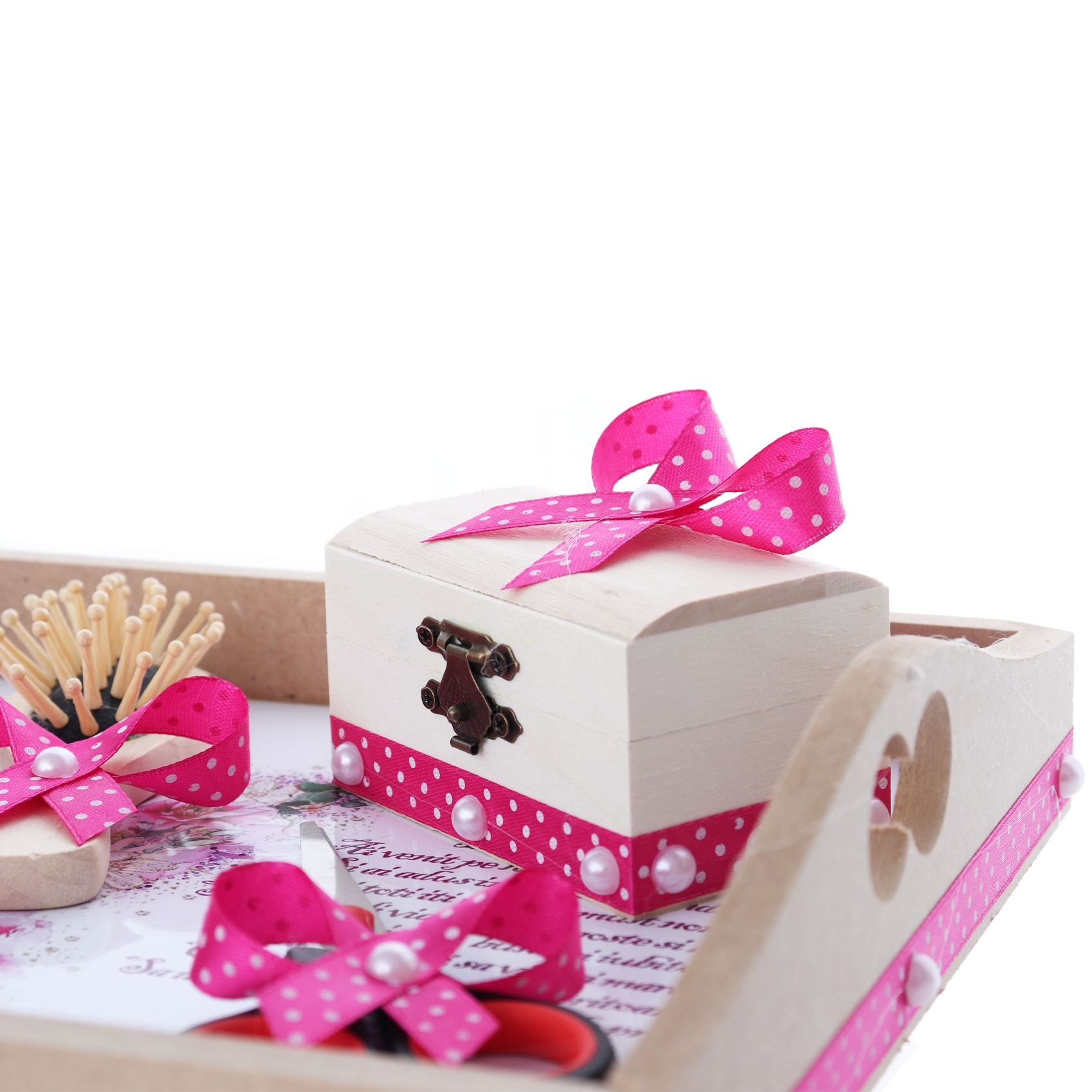 Set tava pentru taiere mot/turta, model cu fluture, ciclam, 6 piese ...