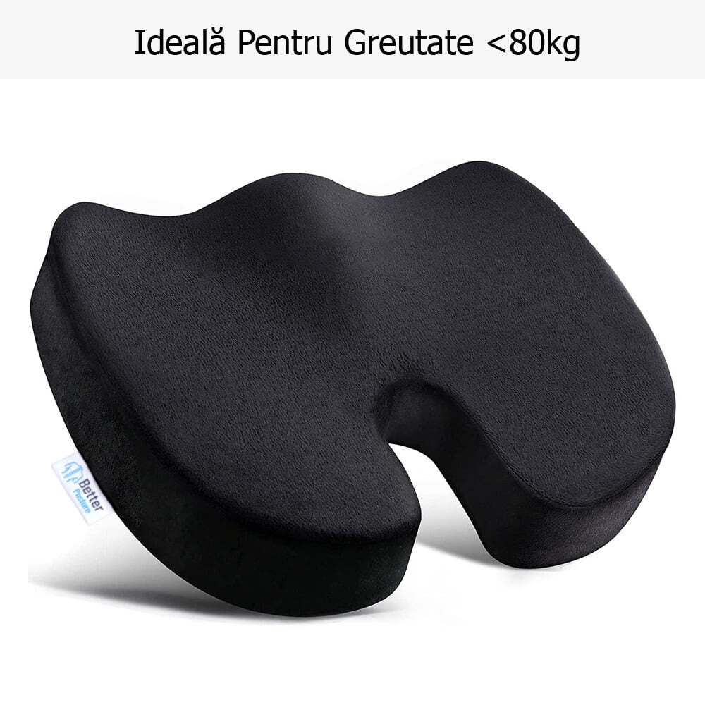 Perna ortopedica pentru sezut din spuma cu memorie Better Posture Lite ...