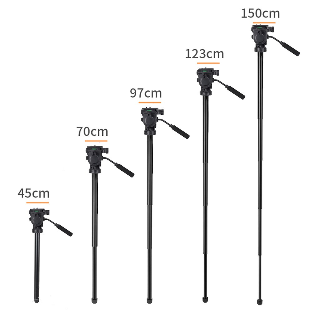 Trepied profesional 56 - 165 cm din aluminiu cu cap 3-Way si monopied ...