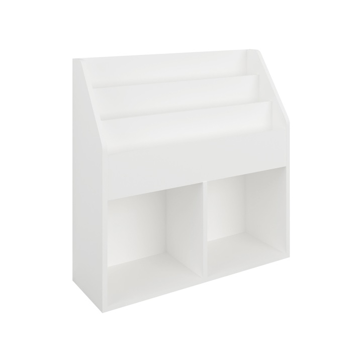 Raft reviste haaus Lugo, Alb, 72 x 31 x 79 cm - eMAG.ro