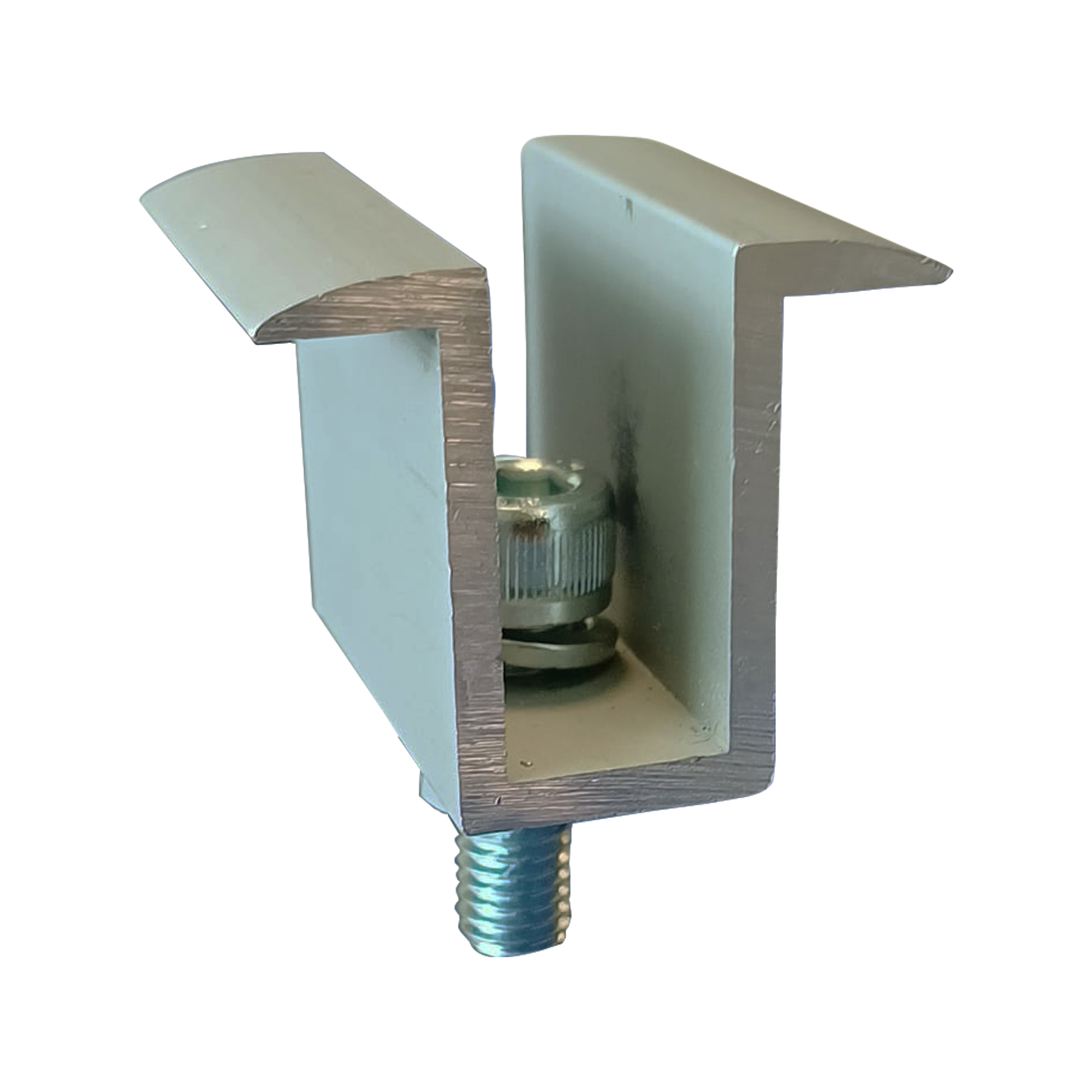 Set 12 cleme intermediare 40 mm cu surub si piulita pentru fixare panou ...