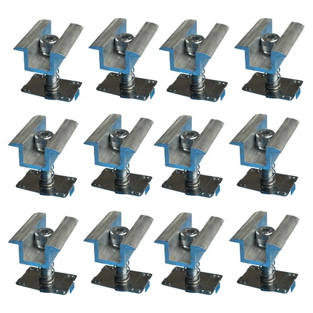 Set 12 cleme intermediare cu impamantare 40 mm cu surub si piulita ...