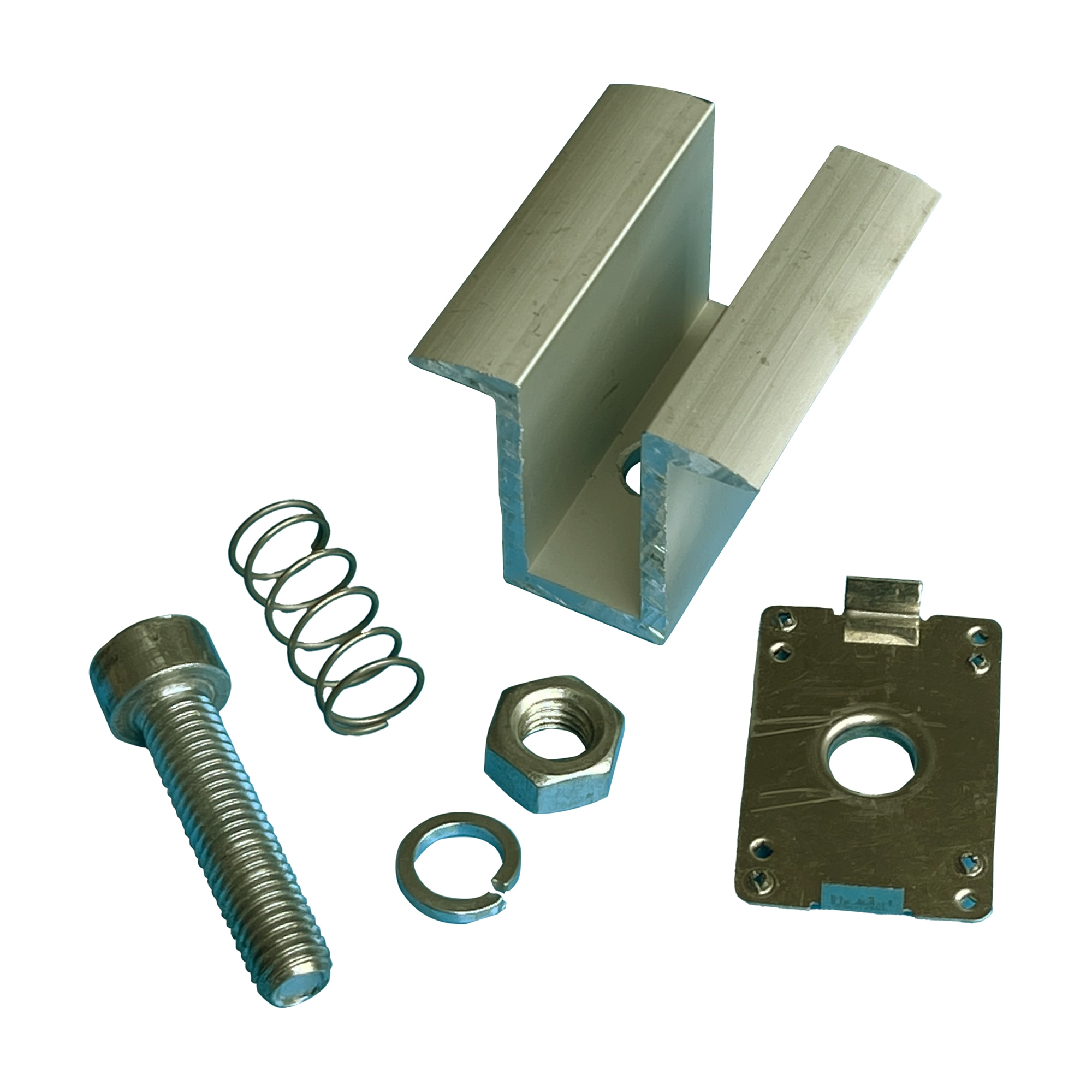 Set 12 cleme intermediare cu impamantare 40 mm cu surub si piulita ...