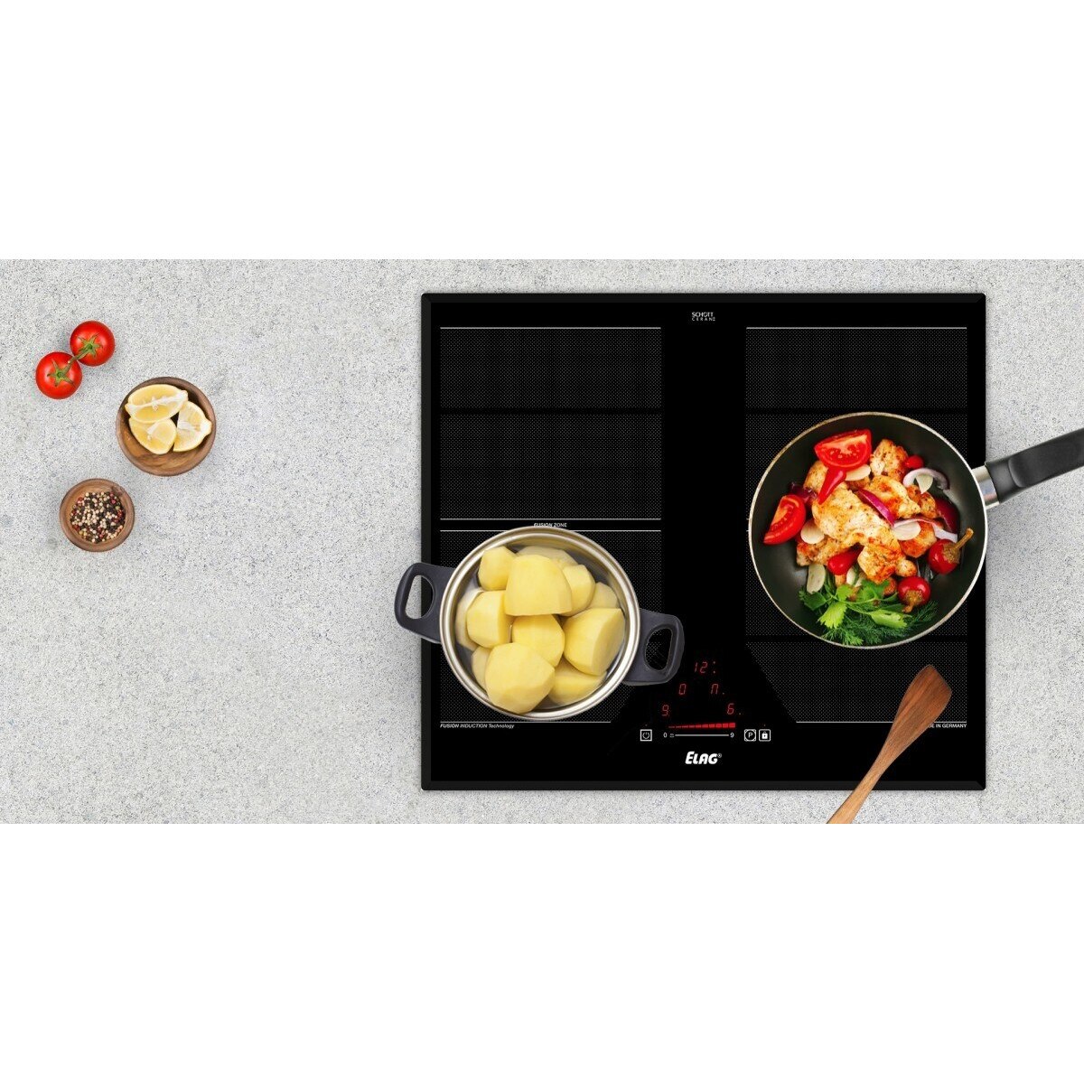Plita inductie ELAG KMI60605 cu 4 zone „EC-300”, Zone Induction Cooktop ...