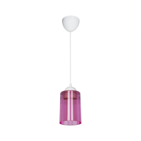 Lustra Squid Lighting, Optical, plexiglas, roz, 11x11x67 cm - eMAG.ro