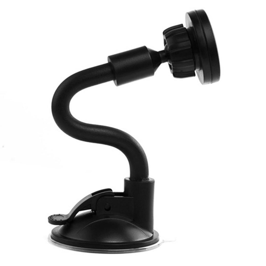 Suport Auto cu Ventuza, Magnet, Brat ajustabil, Cap rotativ, Negru ...