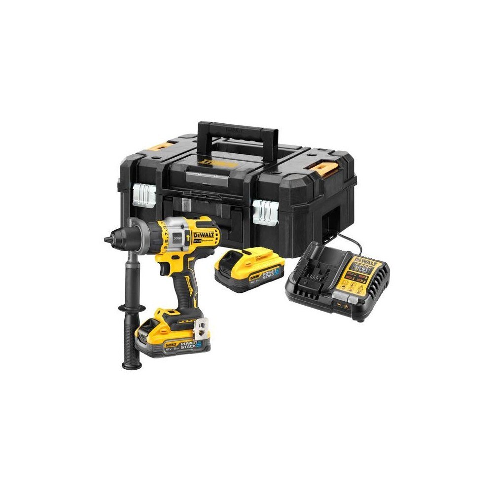 Masina de gaurit si insurubat cu percutie 18V, 2x5.0Ah PowerStack, DeWALT - eMAG.ro