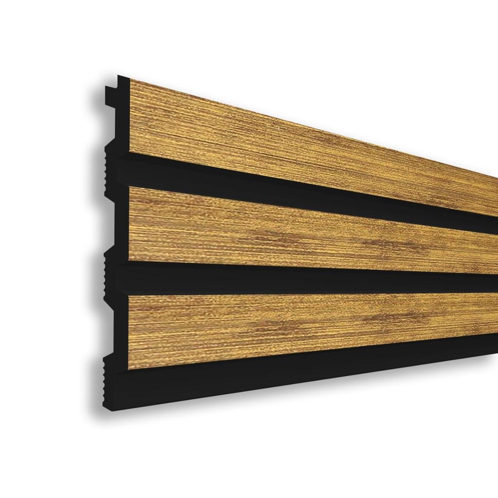 Riflaj decorativ, polimer rigid, imitatie lemn, 290 x 11,5 x 1,2 cm ...