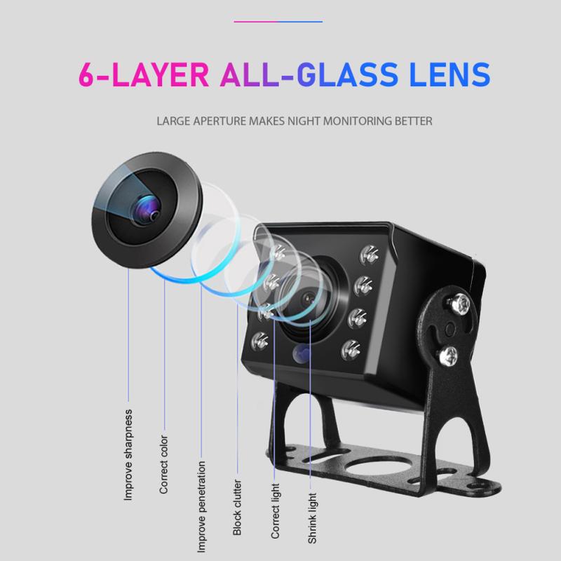 Monitor 7 inch Camera Auto Marsarier 8 Lumini Cu Transmitator Wireless ...