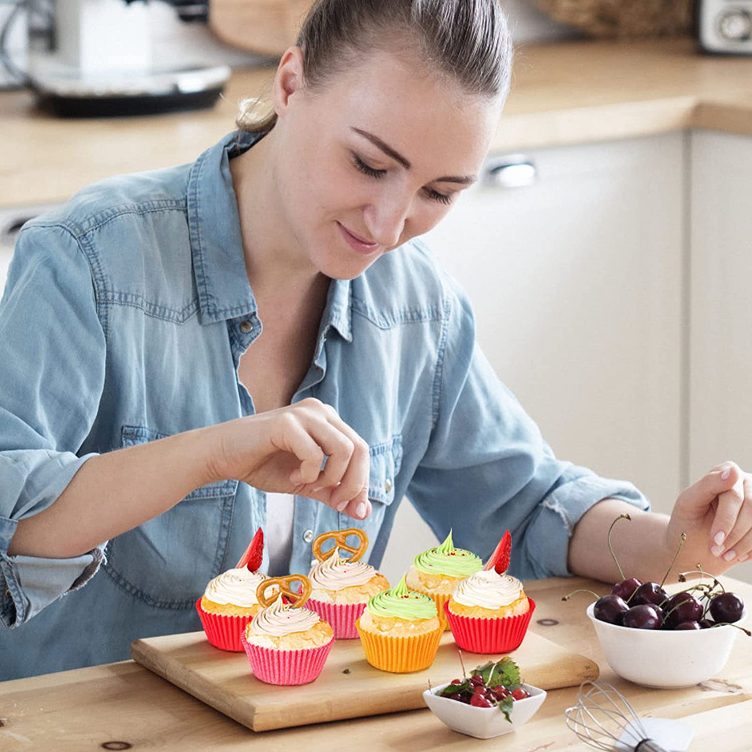 Set 500 forme briose, Sooye, Hartie, Roz - eMAG.ro