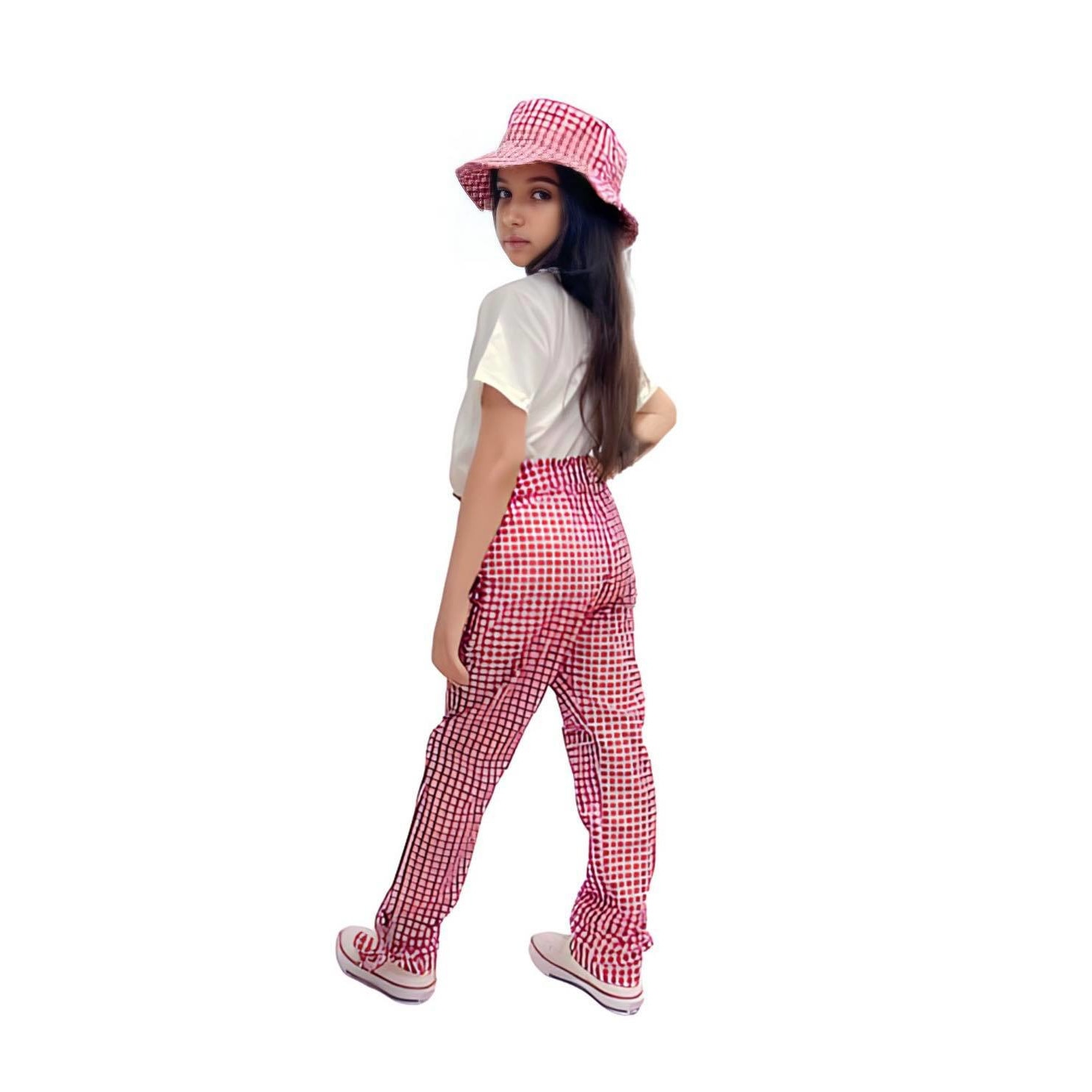 Compleu copii Fete, 3 piese, foarte lejer si la moda, rosu, 4-5 ani ...