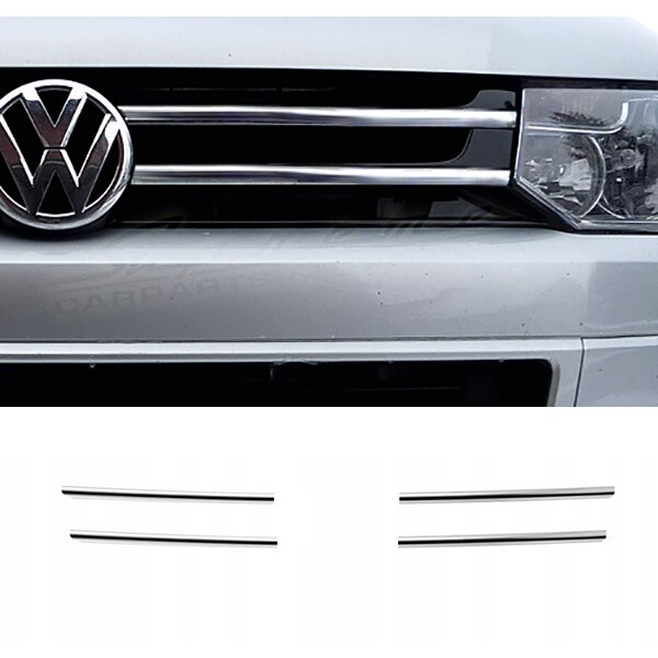 Set 4 bare protectie fata, PVC, Pentru VW T5 Serie 2 09-15, Crom - eMAG.ro