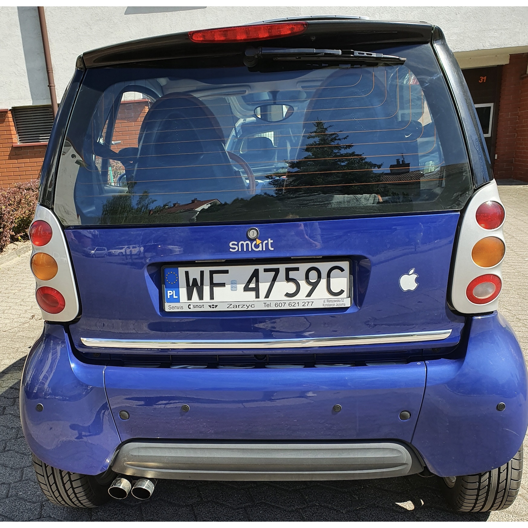 Ornament protectie portbagaj, PVC, Compatibil cu Smart 451, Crom - eMAG.ro