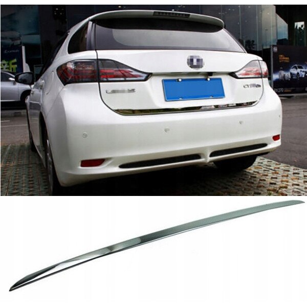 Ornament protectie portbagaj, PVC, Compatibil cu Lexus CT, Crom - eMAG.ro