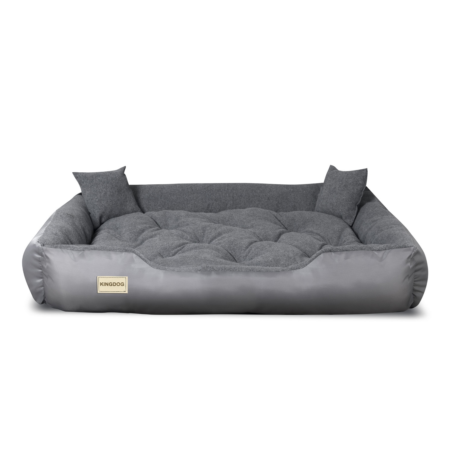 Pat pentru caini Aio Factory Polar Ortalion, 115 x 95 cm, XL, gri - eMAG.ro