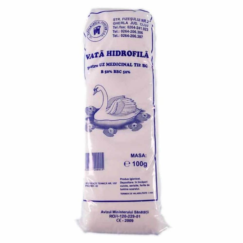 Медицинска вата 100 гр - eMAG.bg