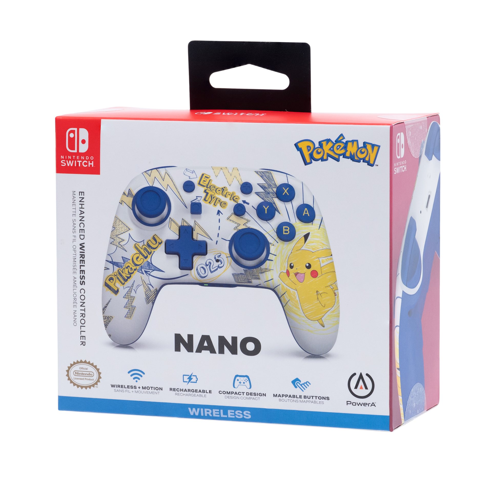 PowerA Nano Enhanced Wireless Nintendo Switch Pokémon - Pikachu School ...